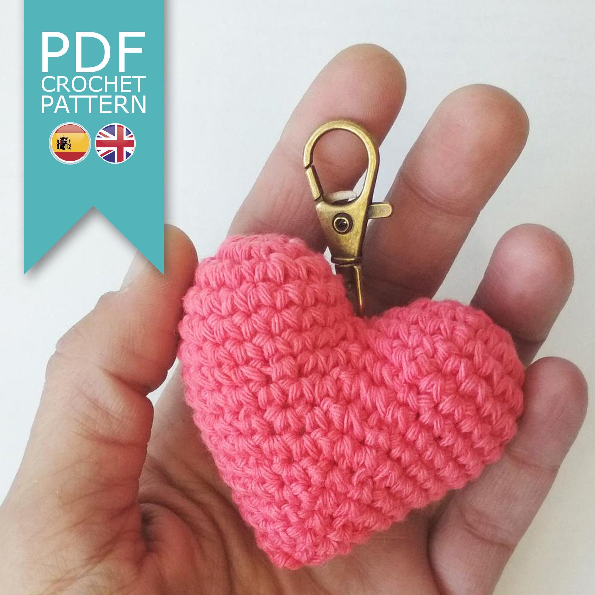 Pdf Amigurumi Heart Pattern, Crochet Pattern - Etsy