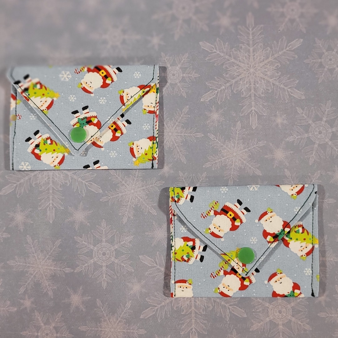 Fabric Money/gift Card Envelopes Santa and Candy Stripes - Etsy