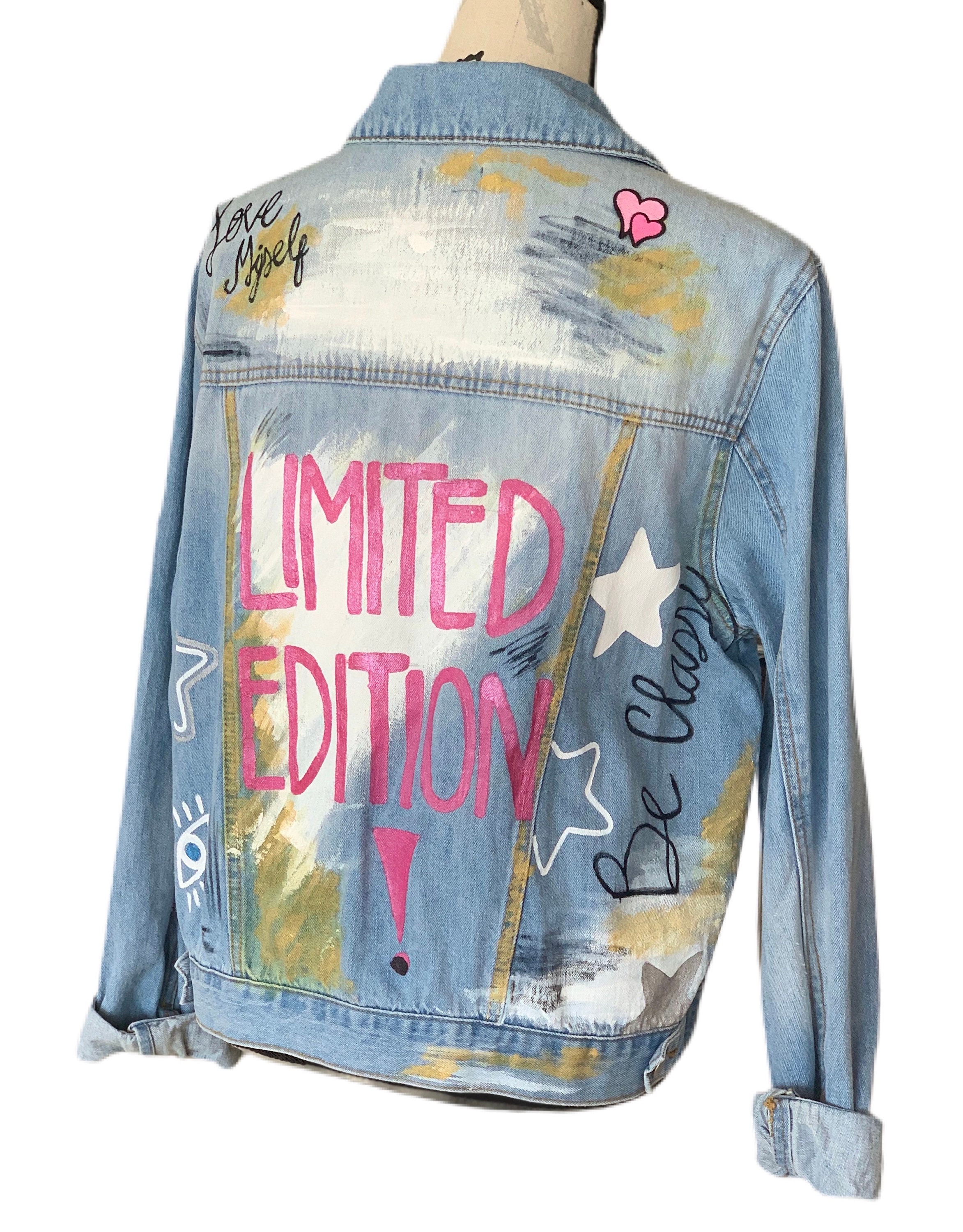 Hand Painted Denim Jacket limited Edition | Etsy