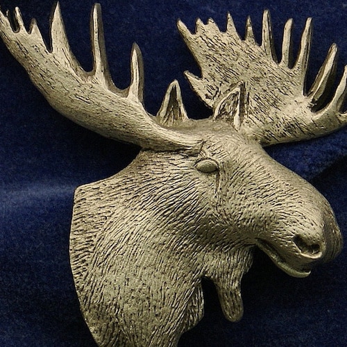 Craft Supplies & Tools Moose Applique Patch Antlers Iron on Animal ...