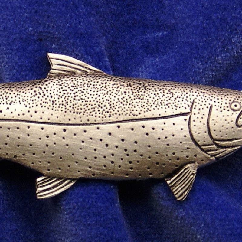 Hand Painted Salmon - Etsy