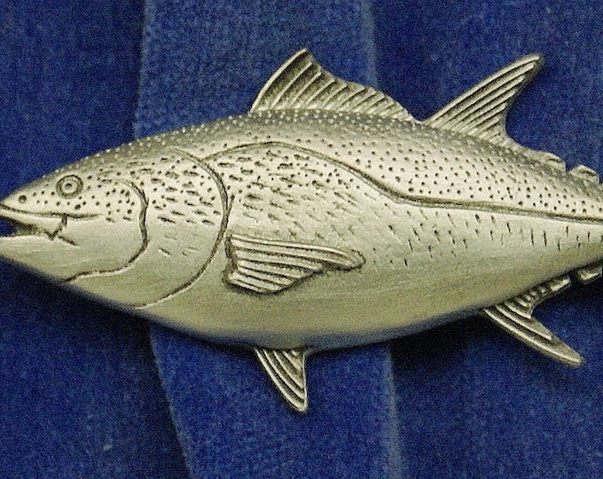 Empire Pewter Bluefin Tuna Pewter Fish Pin - Etsy