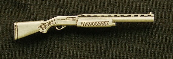 Empire Pewter Automatic Shotgun Pewter Gun Pin G2 | Etsy