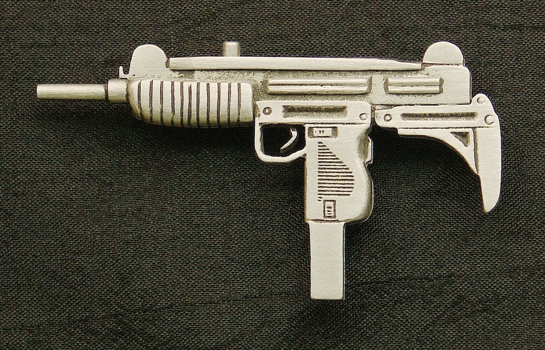 Empire Pewter Uzi Pewter Gun Pin - Etsy