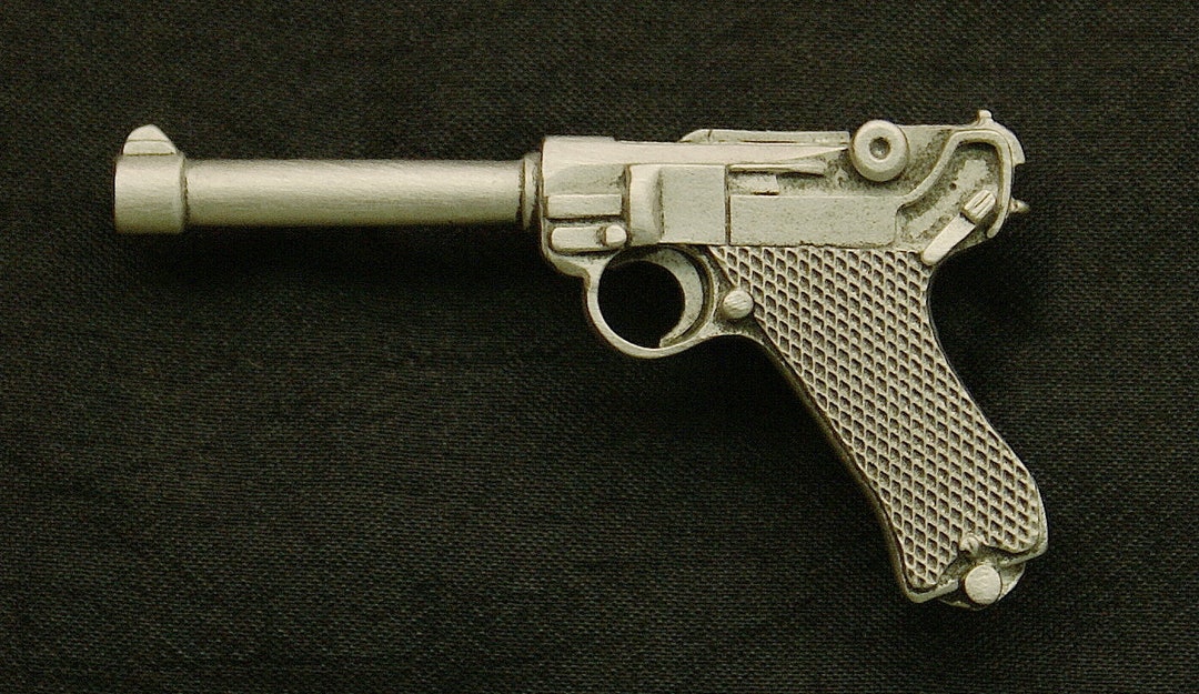 Empire Pewter Luger Pewter Gun Pin - Etsy