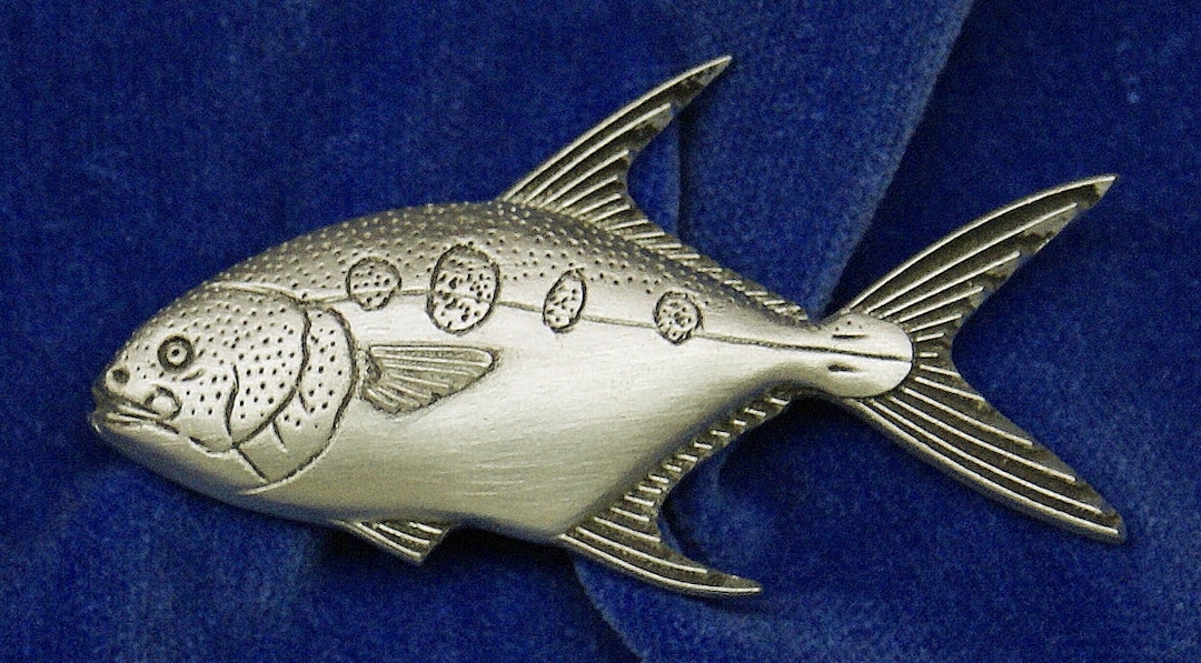 Empire Pewter Large Spot Pompano Pewter Fish Pin - Etsy Italia