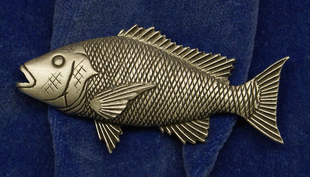 Empire Pewter Red Snapper Pewter Fish Pin - Etsy
