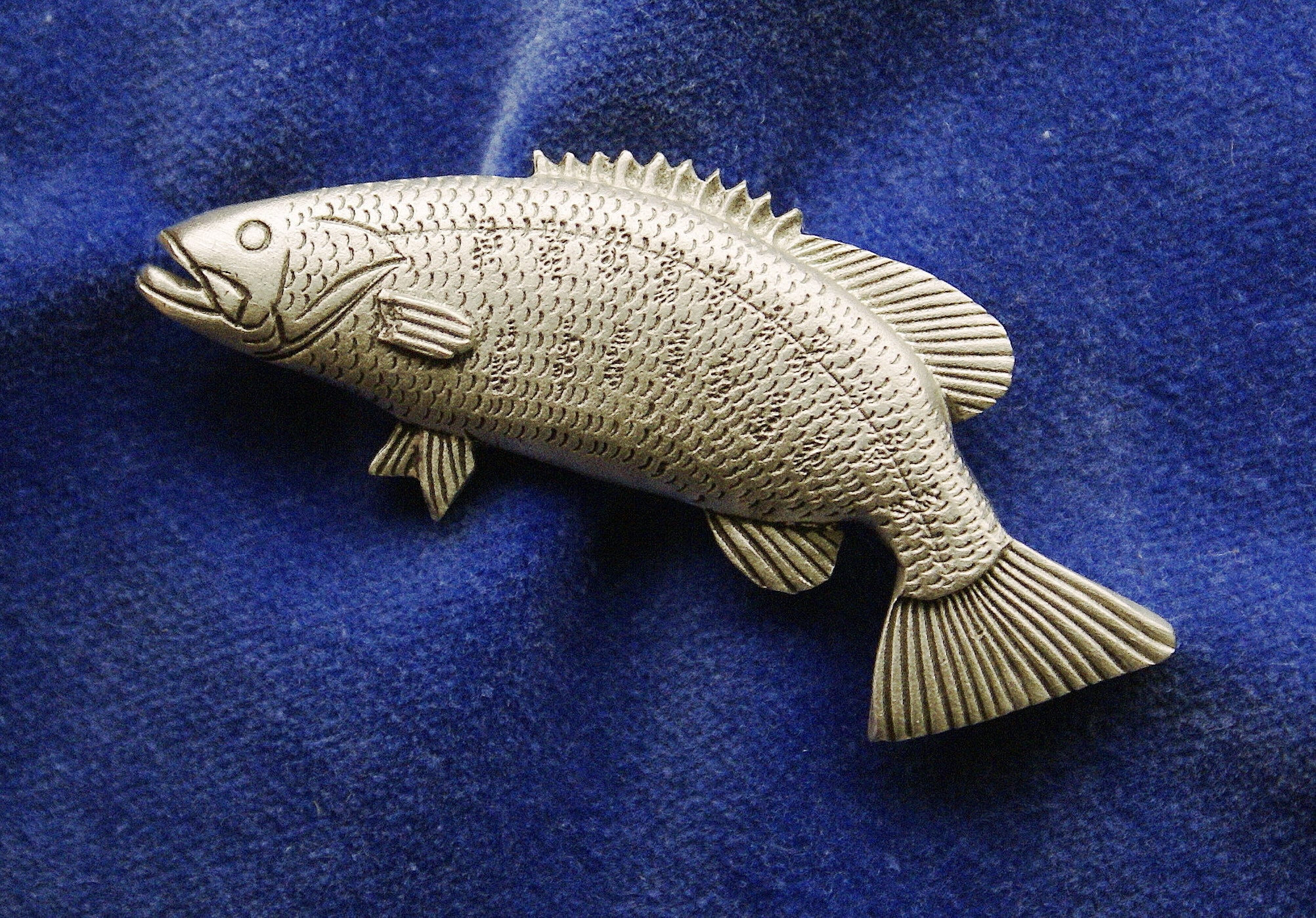 Empire Pewter Smallmouth Bass Pewter Fish Pin - Etsy