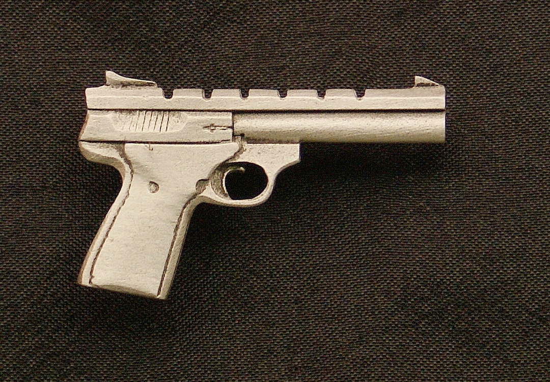 Empire Pewter .22 Cal Target Pistol Pewter Gun Pin - Etsy
