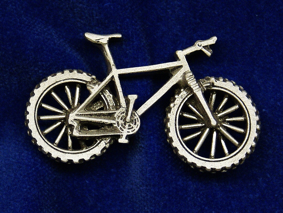 Empire Pewter Mountain Bike Pewter Pin hardtail - Etsy