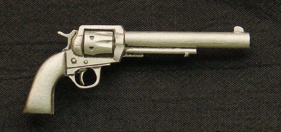 Empire Pewter Single Action Revolver Pewter Gun Pin (G10L) - Etsy