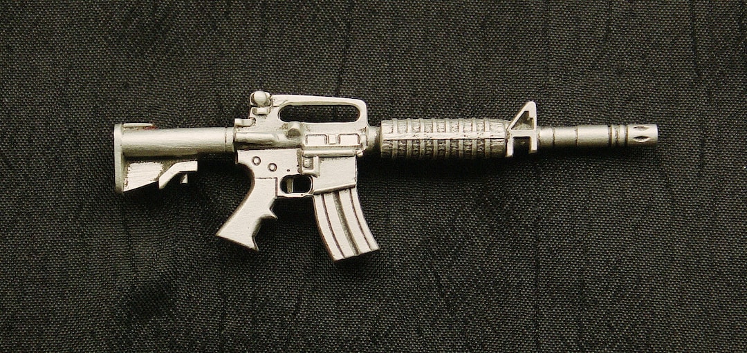 Empire Pewter M16/M4 Pewter Gun Pin - Etsy