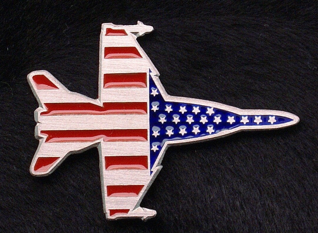 Empire Pewter Stars & Stripes F18 Airplane Flag Pewter Pin - Etsy