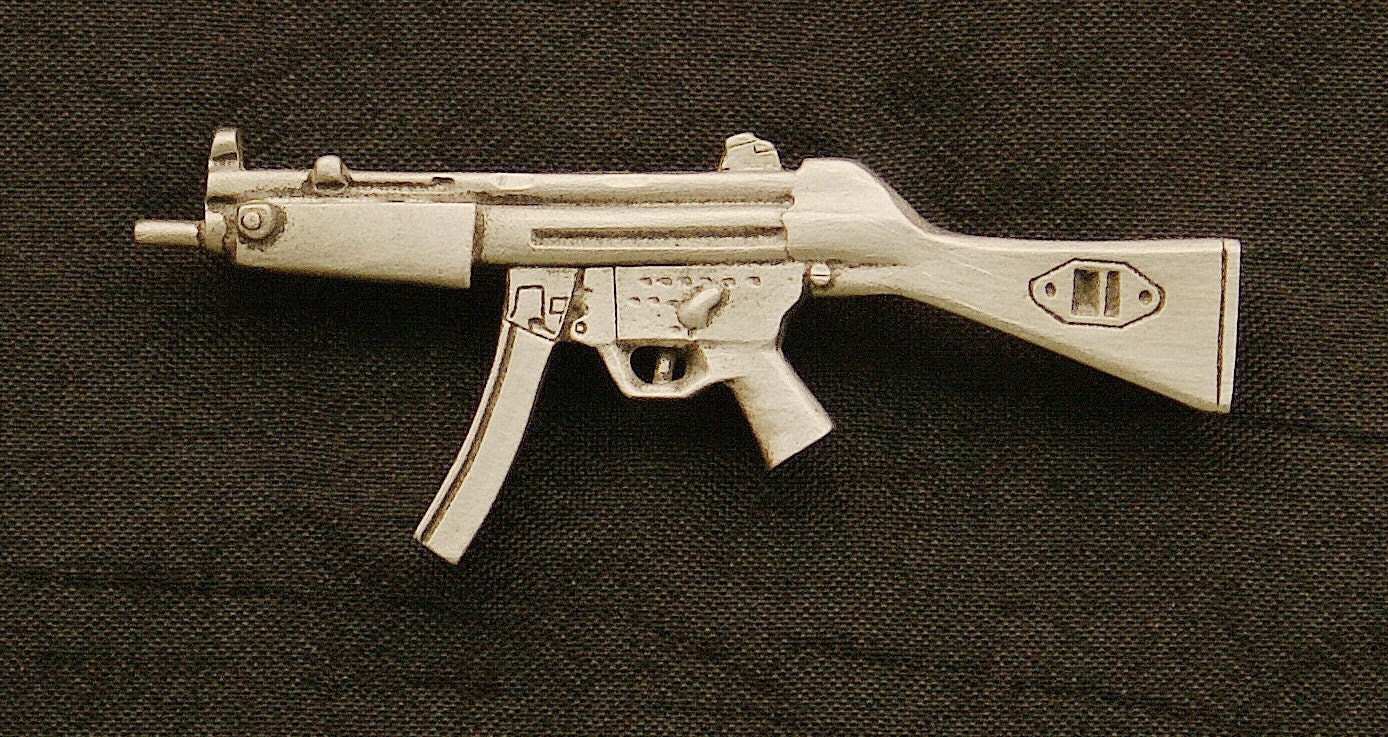 Empire Pewter MP5A2 Pewter Gun Pin | Etsy