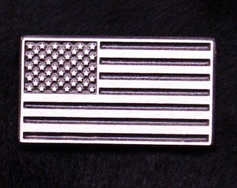 Greyscale American Flag - Etsy