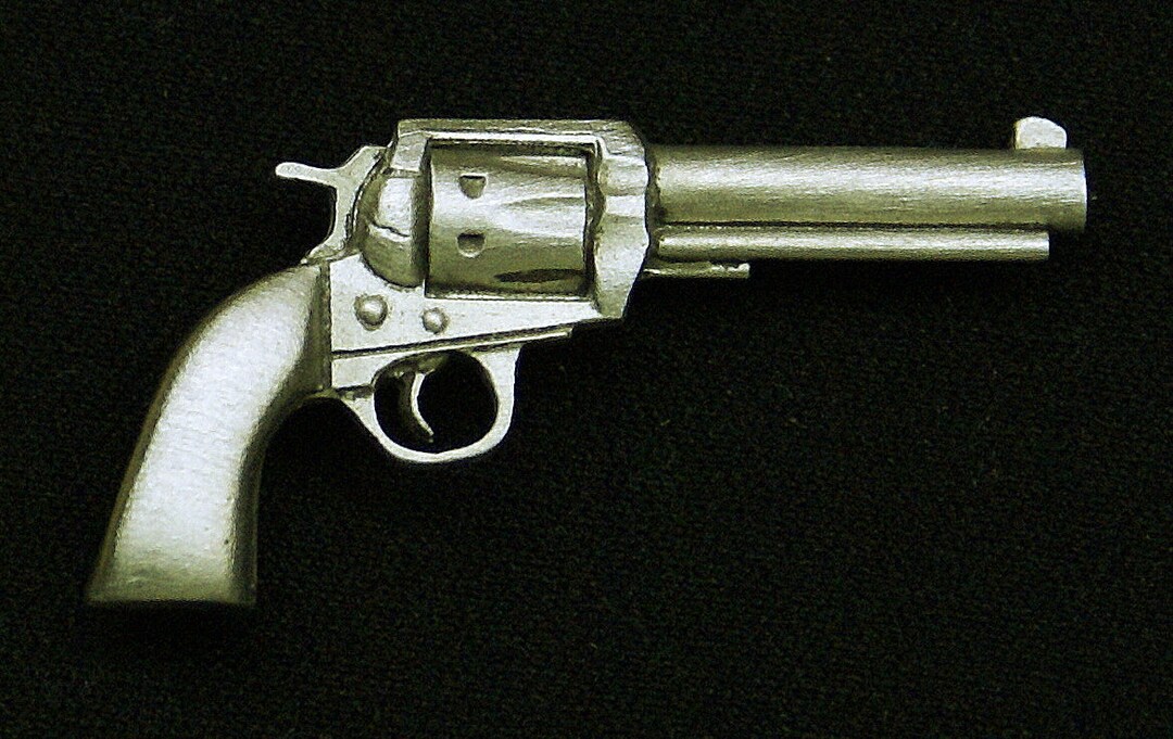 Empire Pewter Single Action Revolver / 6 Gun Pewter Gun Pin (G10) - Etsy