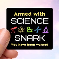 Funny Science Laptop Decals, Water Bottle Stickers, Science Stickers ...