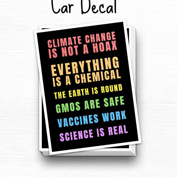 Science Decal - Etsy