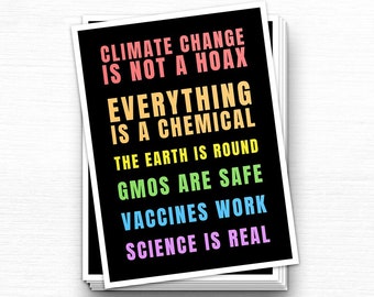 Science is Real Yard Flag Garden Flags Garden Decor Garden | Etsy