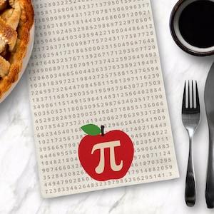 Apple Pi Tea Towel, Math Classroom Decor, Fall Decor, Kitchen Decor ...