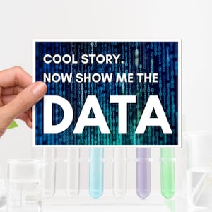 Show Me the Data Decal, Funny Data Science Sticker, Great for an ...