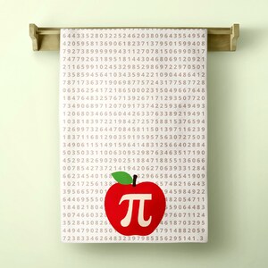 Apple Pi Tea Towel, Math Classroom Decor, Fall Decor, Kitchen Decor ...