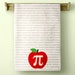 Apple Pi Tea Towel, Math Classroom Decor, Fall Decor, Kitchen Decor ...