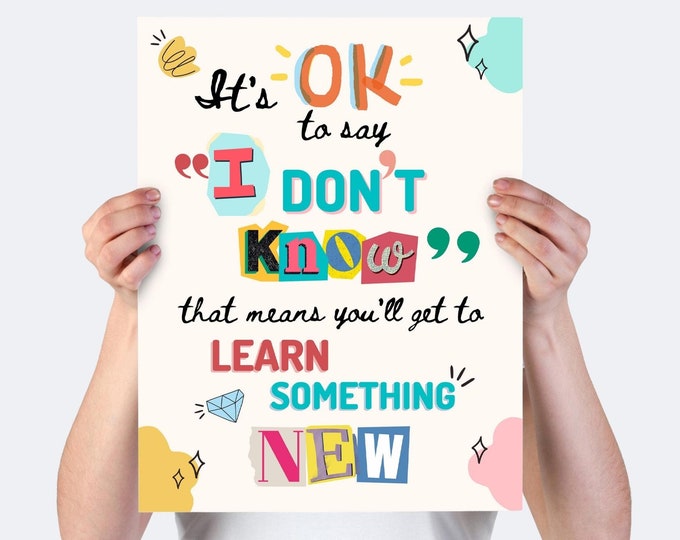 Warning You're in the Science Zone Poster Print, Science Classroom ...