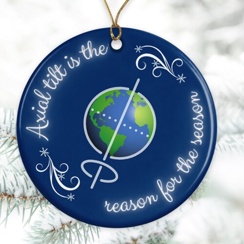 Axial Tilt is the Reason for the Season Holiday Card Science - Etsy