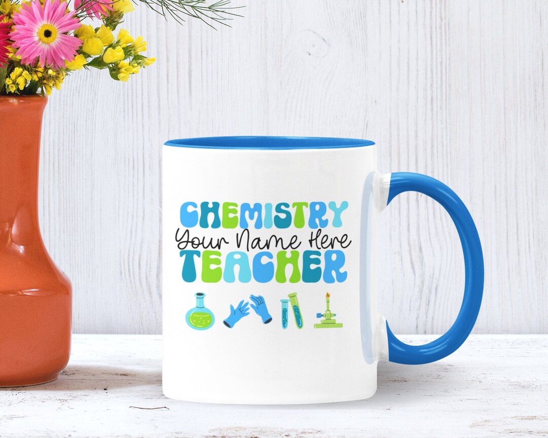 Personalized Chemistry Teacher Mugs, Retro Style, Great Gift for ...