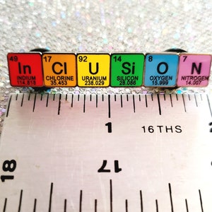 The Elements of Inclusion Pin Science Pins STEM Pride Pins - Etsy