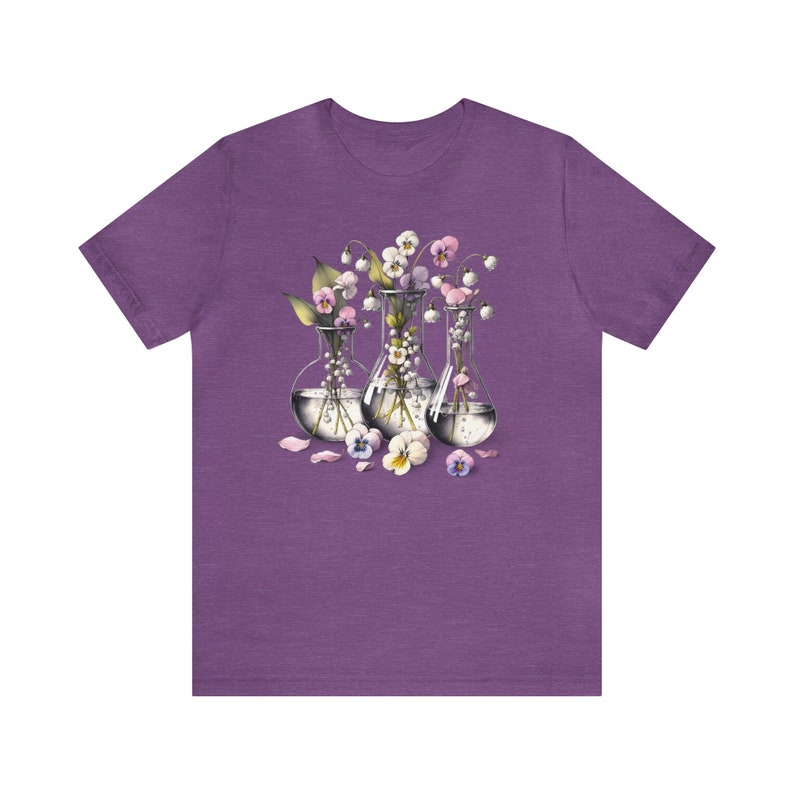 Flowers and Flasks Shirt, Great Gift for a Chemistry Teacher, Science ...
