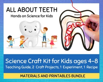 Craft Kit All About Teeth for Kids Ages 4 8 Digital | Etsy
