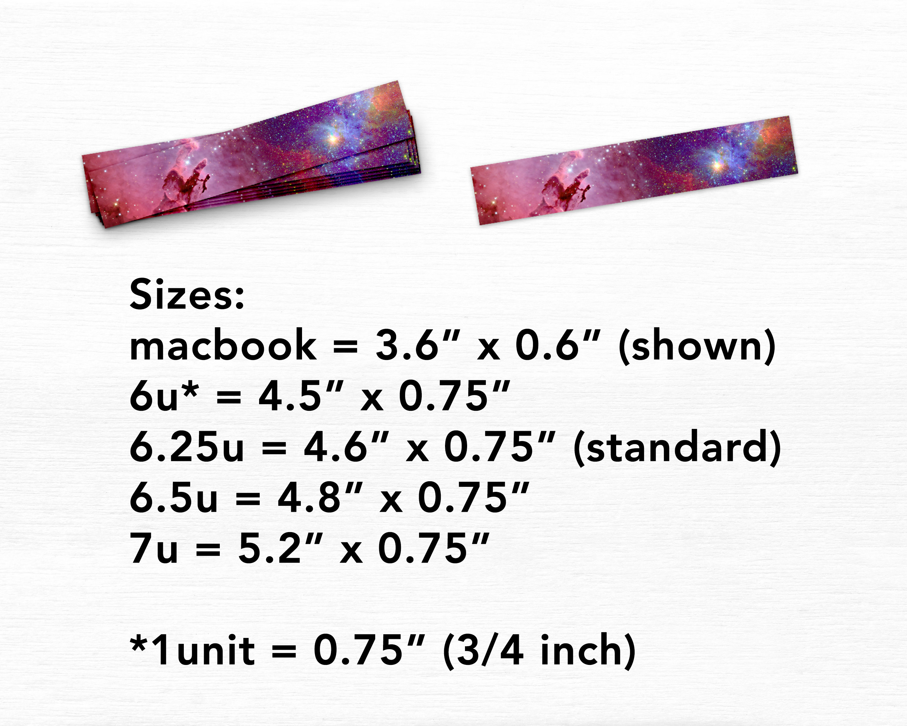 Spacebar Sticker Outer Space Decal Laptop Stickers Keyboard | Etsy