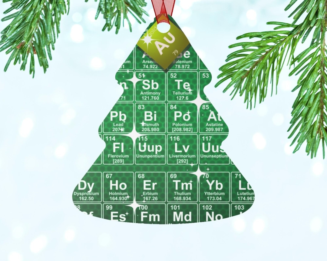 Chemist-tree Metal Christmas Ornament, Chemistry Ornament, Chemistry ...