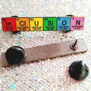 The Elements of Inclusion Pin Science Pins STEM Pride Pins - Etsy