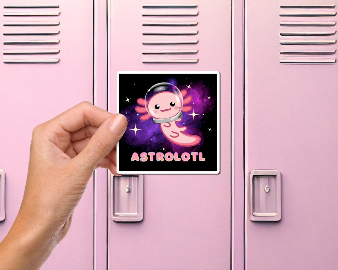 Cute Axolotl Magnet - Astrolotl, Funny Gift for Science Teachers ...