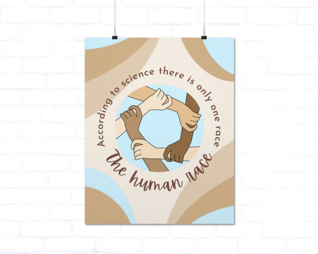 Human Race Poster, Great for Inclusive Science Classrooms, Teachers ...