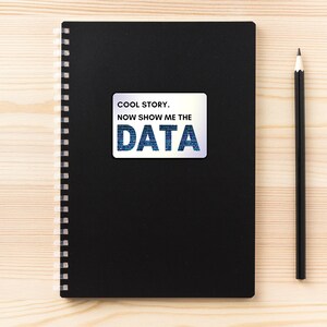Data Science Sticker, Laptop Stickers, Holographic Vinyl Sticker, Water ...