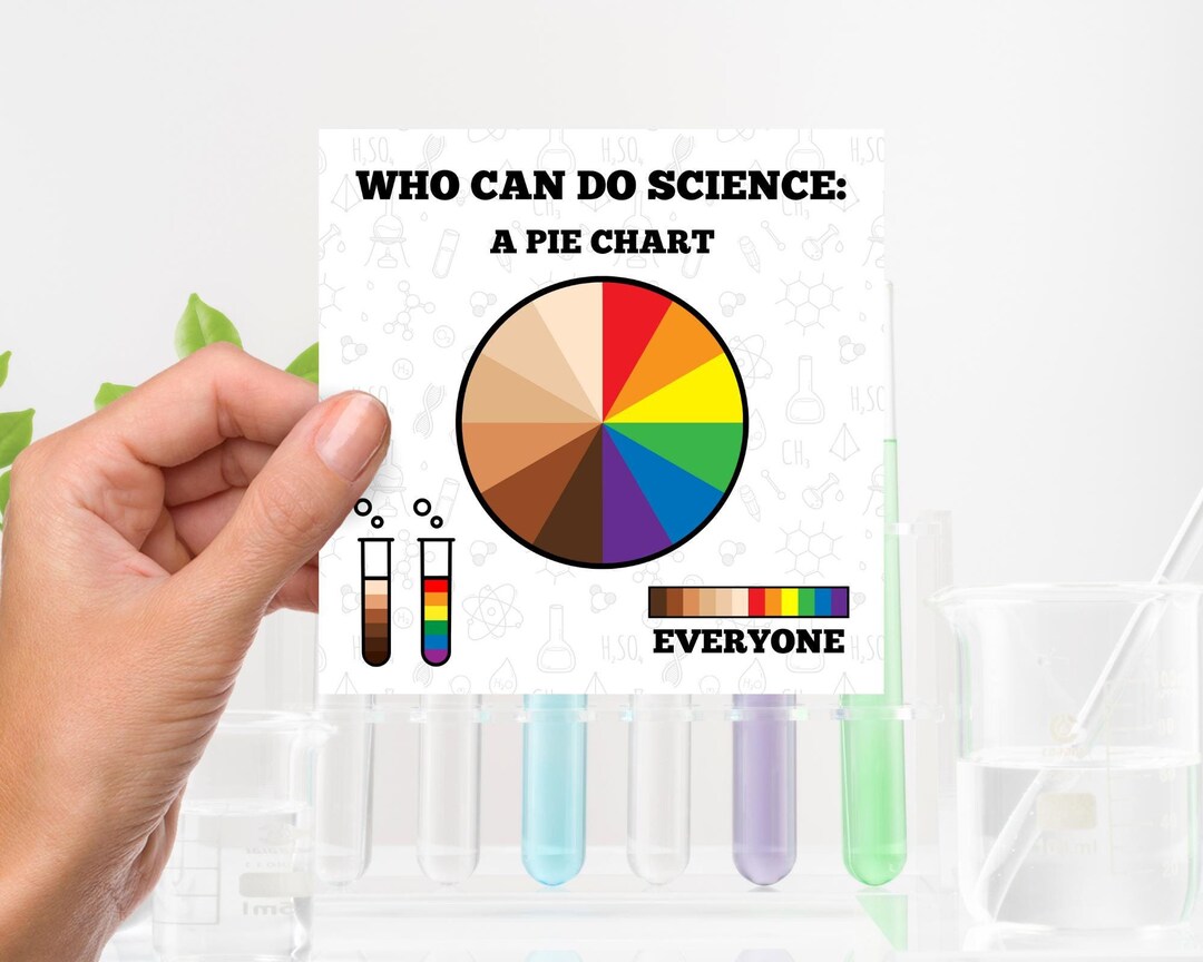 Science is for Everyone Pie Chart Decal, Stick on a Car, Laptop ...