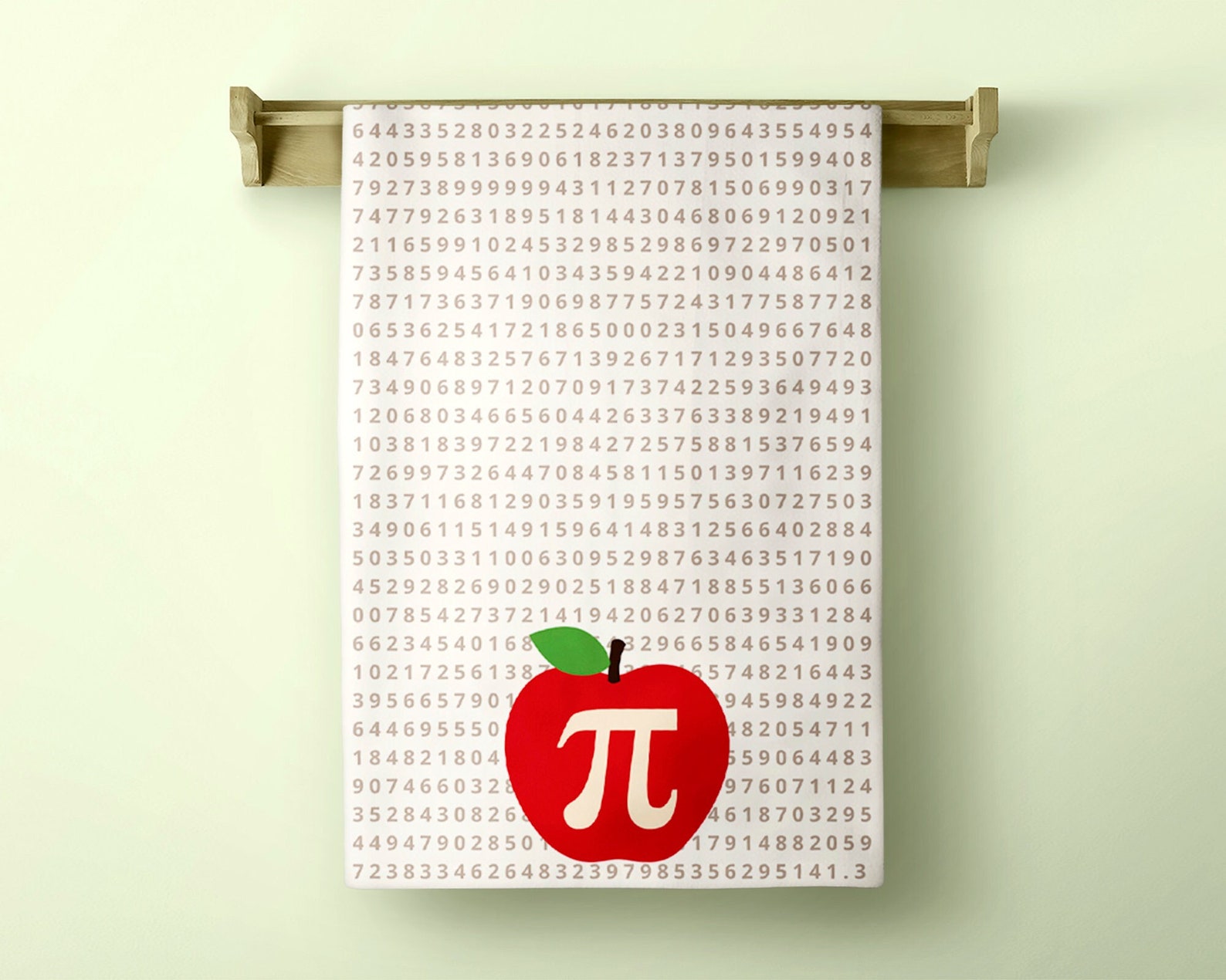 Apple Pi Tea Towel Math Classroom Decor Fall Decor Kitchen | Etsy