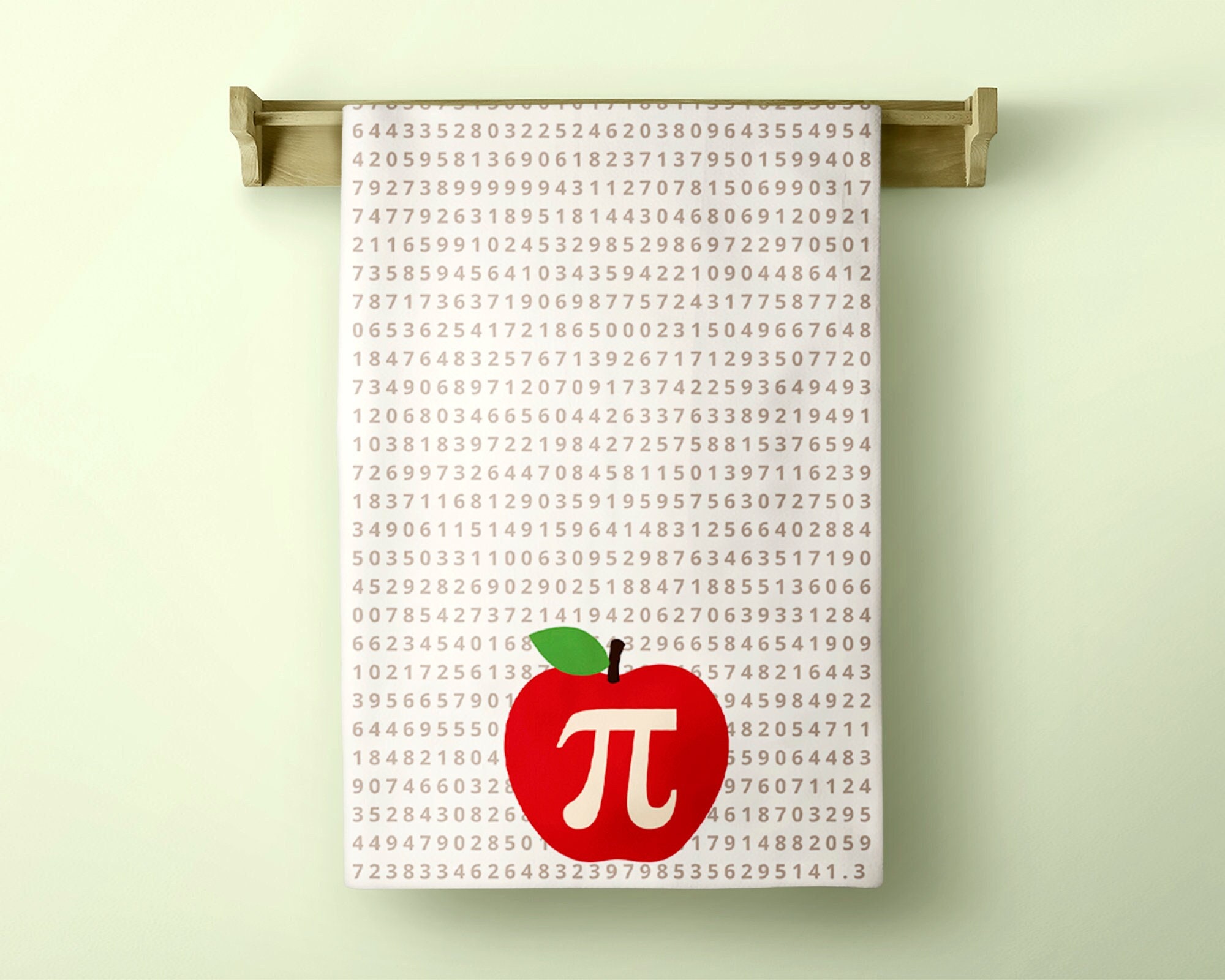 Apple Pi Tea Towel Math Classroom Decor Fall Decor Kitchen - Etsy