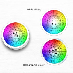 Codon Sticker, Genetics, DNA Sequencing, Water Bottle Stickers, Laptop ...