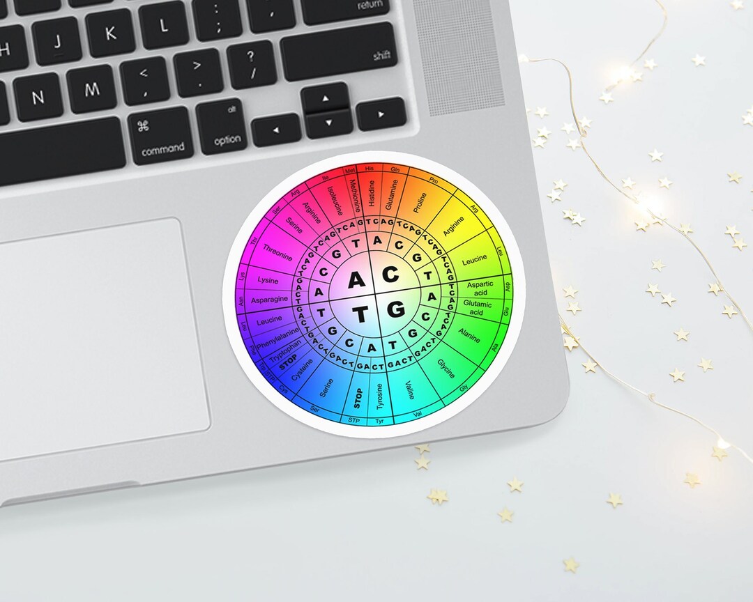 Codon Sticker, Genetics, DNA Sequencing, Water Bottle Stickers, Laptop ...