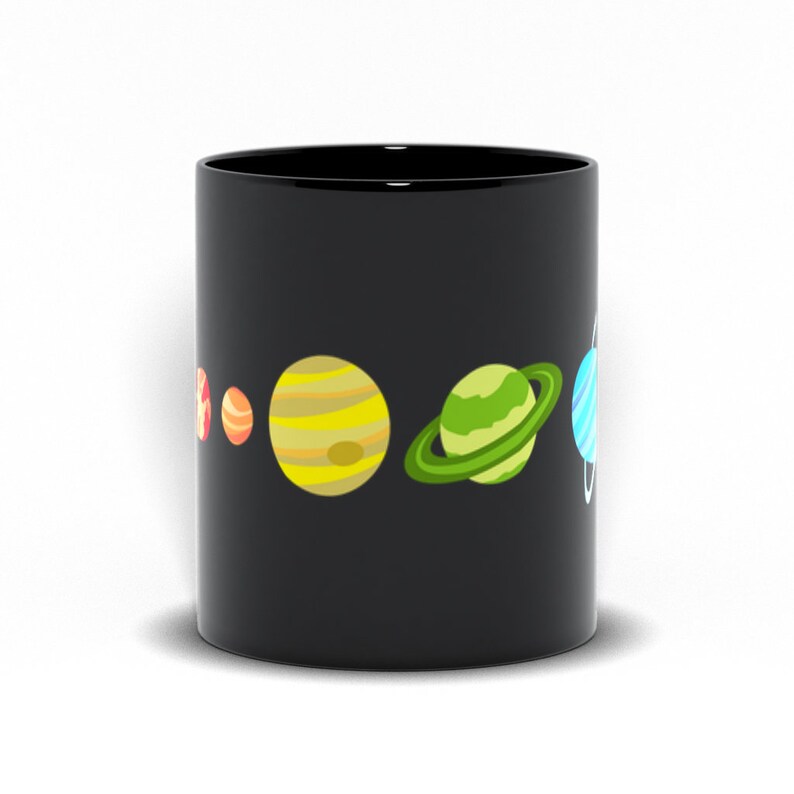 Planets of the Solar System Mug Colorful Science Mug is a - Etsy