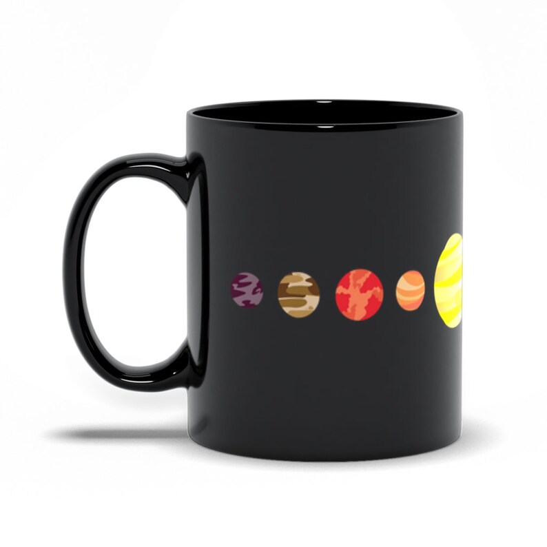 Planets of the Solar System Mug Colorful Science Mug is a | Etsy