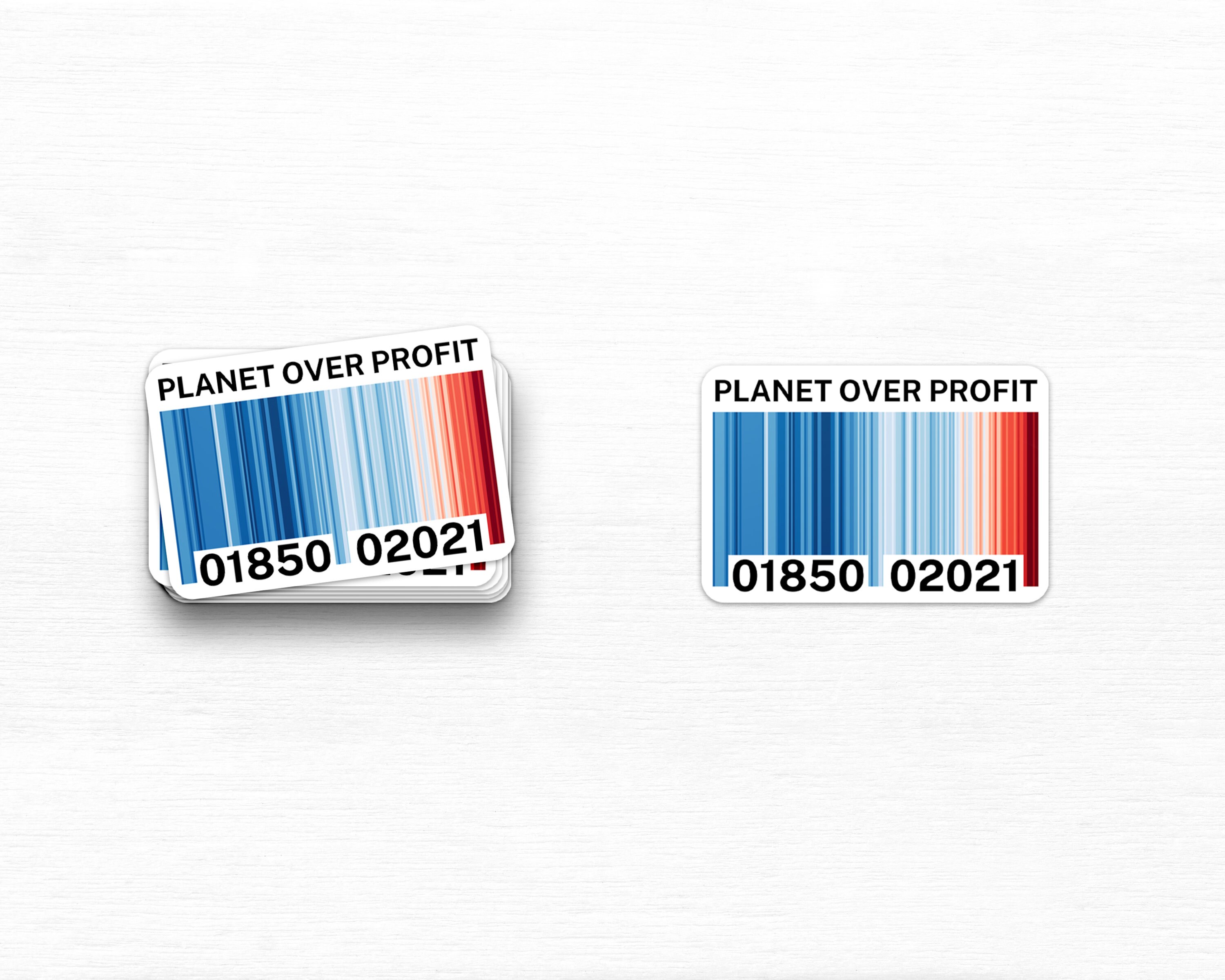 Planet Over Profit Stickers Climate Change Stripes Science - Etsy