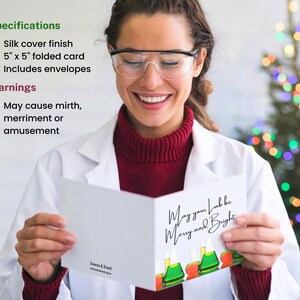 May Your Lab Be Merry and Bright, Chemistry Christmas Cards, Funny ...