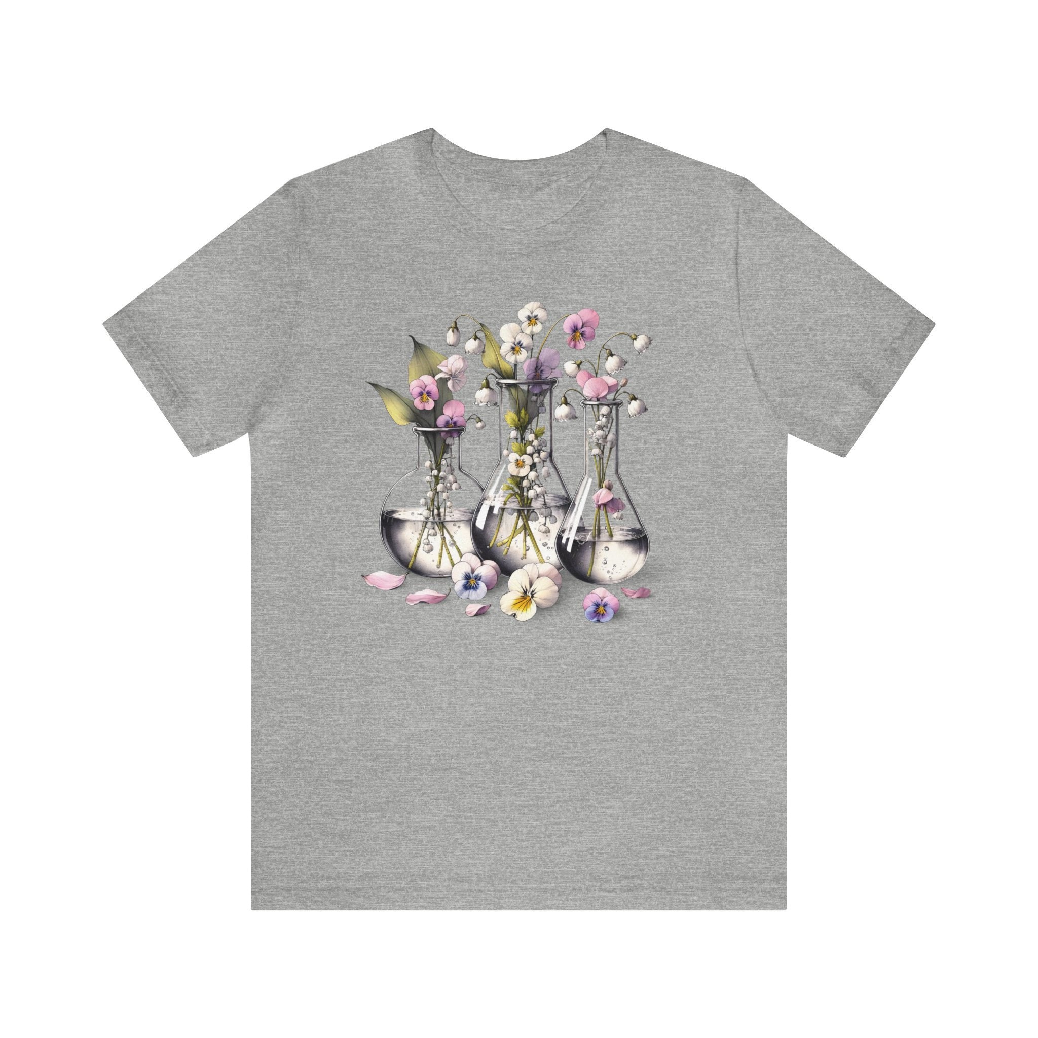 Flowers and Flasks Shirt, Great Gift for a Chemistry Teacher, Science ...