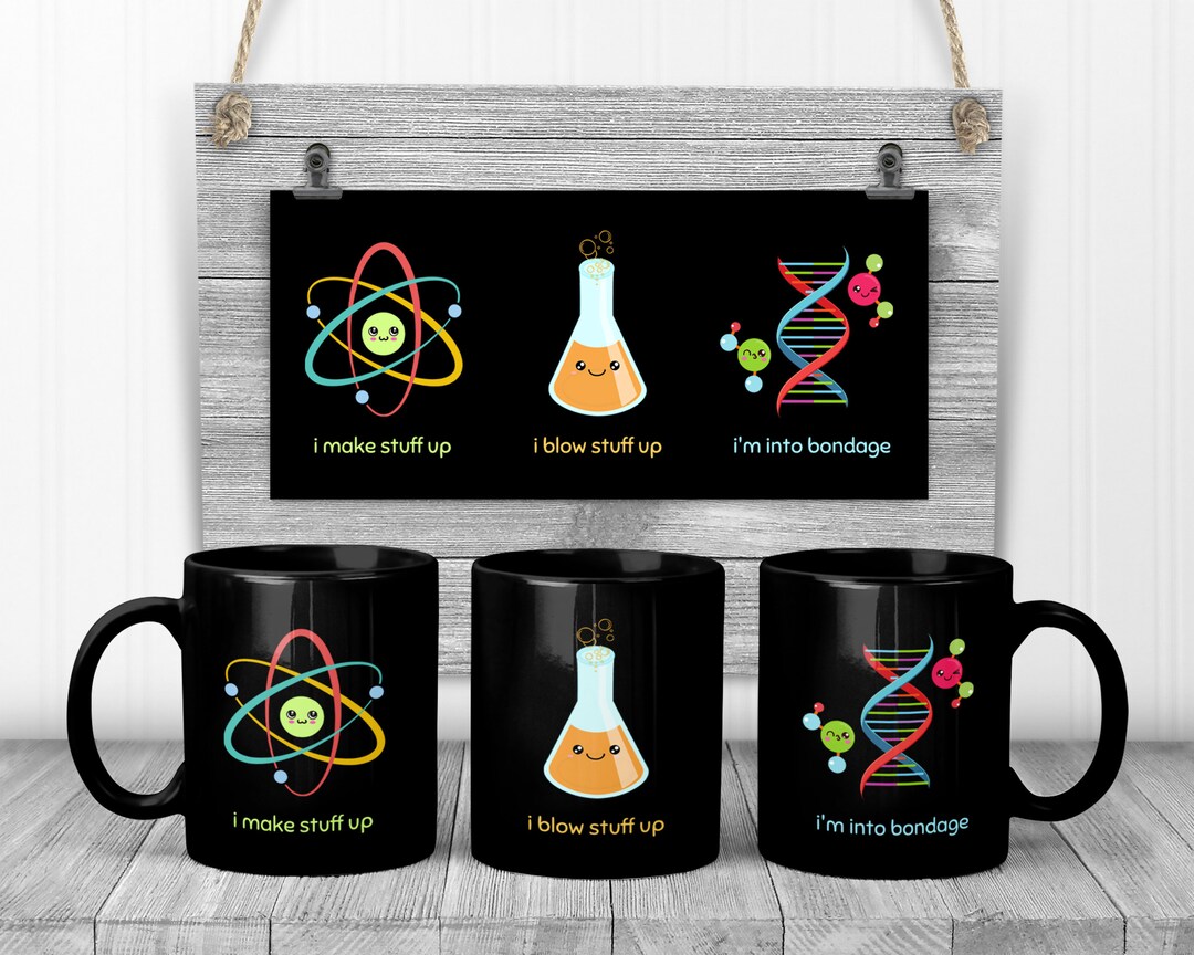 Naughty Science Mugs, Science Gifts, Funny Mugs, Physics Gifts ...